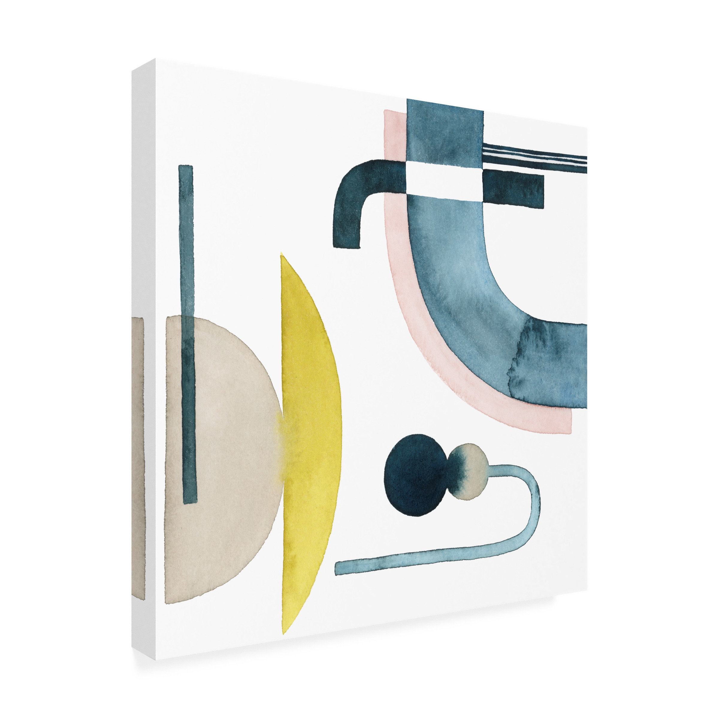 Wrought Studio™ Shapely Minimum II by Grace Popp - Unframed Print on Canvas | Wayfair